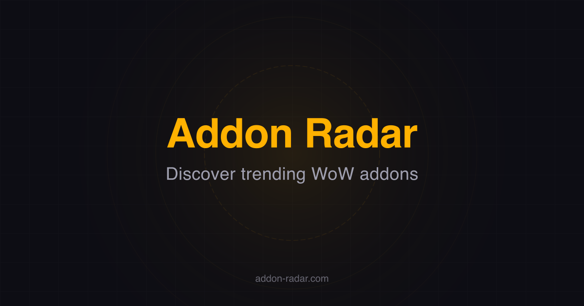 Danders Frames Addon Radar